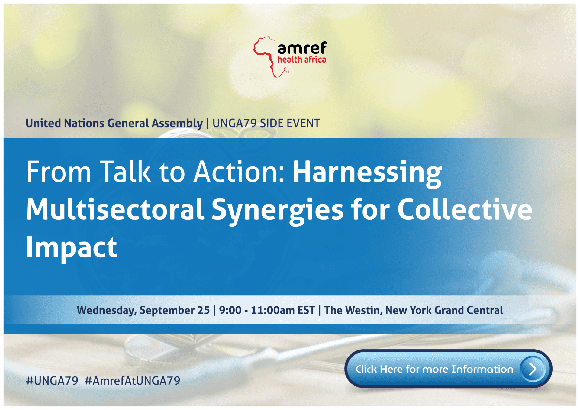 Amref at United Nations General Assembly (UNGA 79) - Newsroom